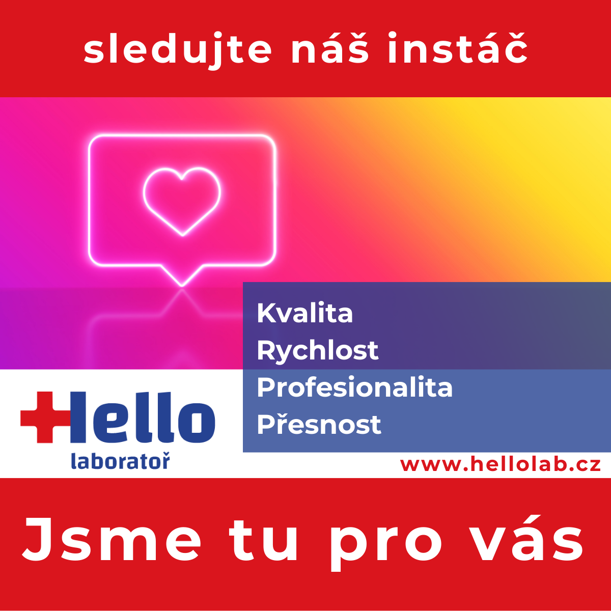 HELLO LAB na Instagramu - Hello laboratoř